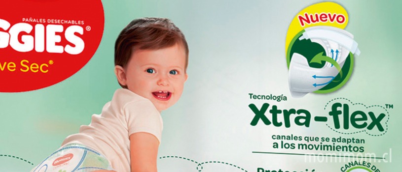 Huggies lanza en Chile pañal con tecnología Xtra-Flex | Momimom